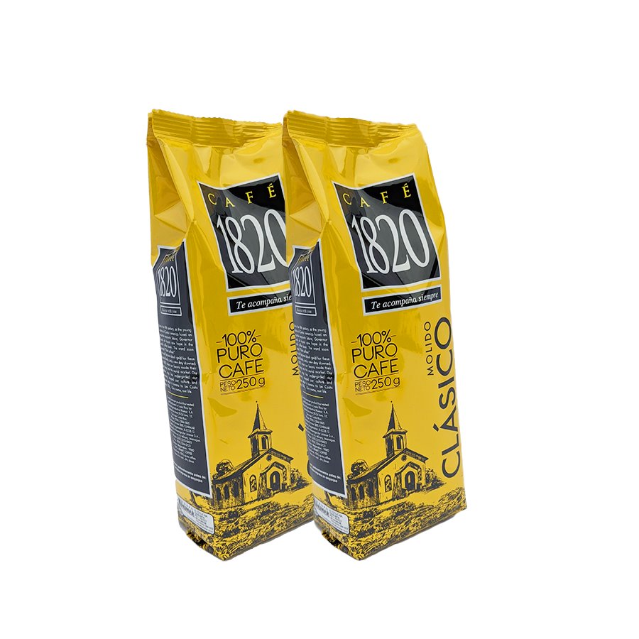 Costa Rican Coffee - Café 1820 - Classic Roast - Ground - 1.1 lbs - 500 ...